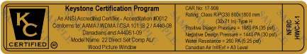Fenestration Product Labeling for Canadian Codes & Programs